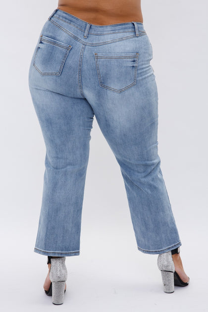 BT {Vocal Grommet} Blue Denim Jeans w/Grommets PLUS SIZE XL 2X 3X ...